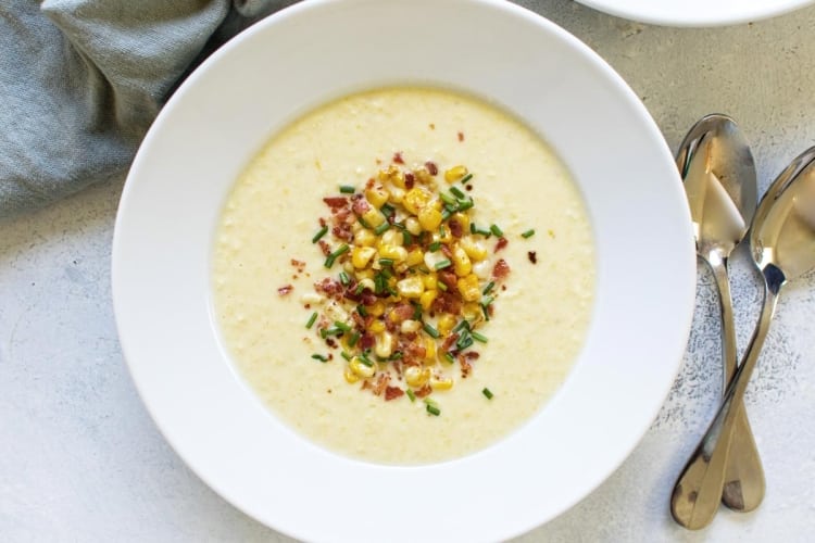 Fresh Corn Soup - Girl Gone Gourmet