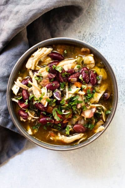 Poblano Chicken Chili - Girl Gone Gourmet