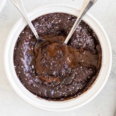 Mocha Pudding Cake for Two - Girl Gone Gourmet