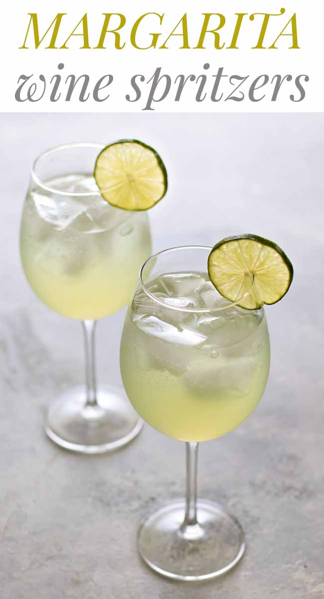 Margarita Wine Spritzer - Girl Gone Gourmet