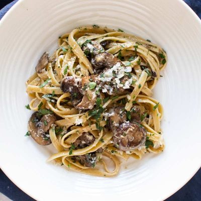 Truffle Mushroom Pasta - Girl Gone Gourmet