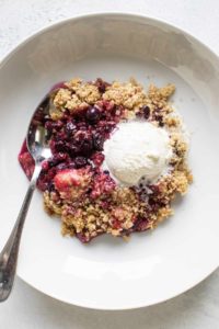 Triple Berry Crumble | Girl Gone Gourmet