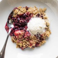 Triple Berry Crumble | Girl Gone Gourmet
