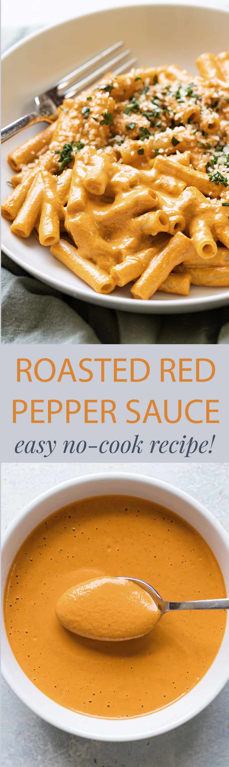 5-Minute Roasted Red Pepper Sauce - Girl Gone Gourmet