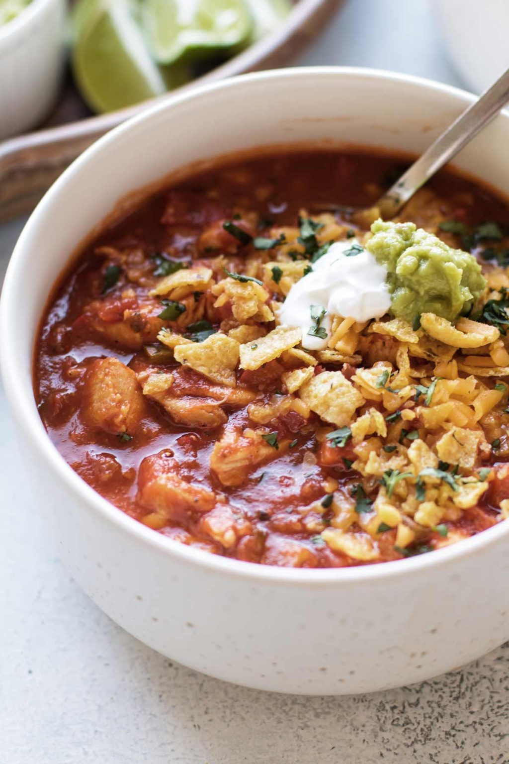 Red Chicken Chili | Girl Gone Gourmet