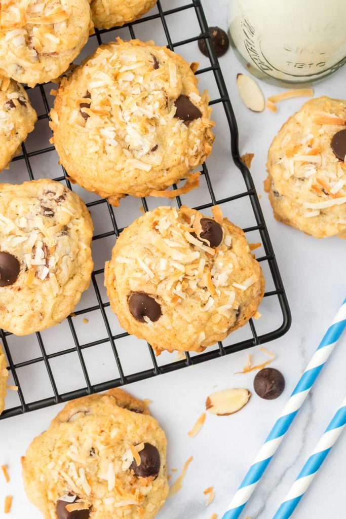 Toasted Coconut Chocolate Chip Cookies - Girl Gone Gourmet