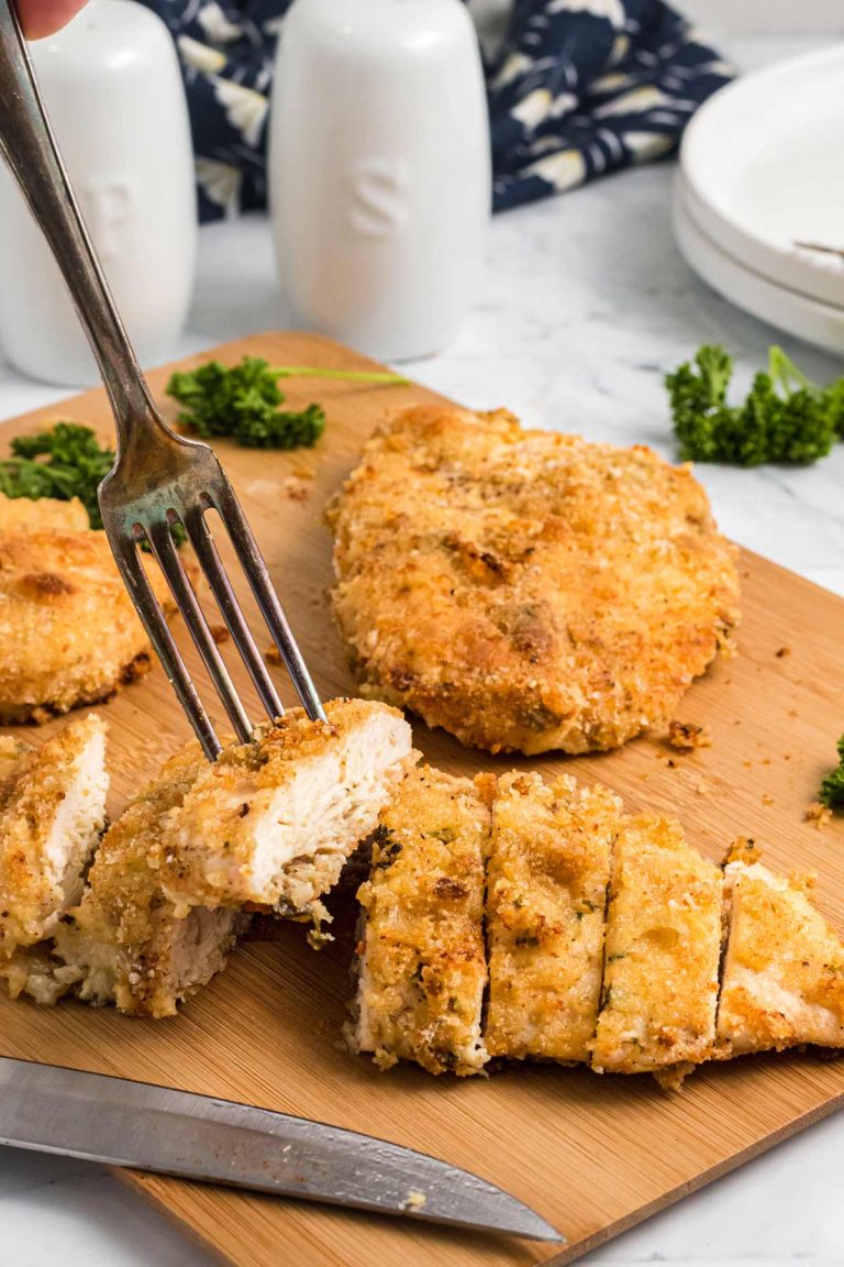 Easy Crispy Breaded Baked Chicken - Girl Gone Gourmet