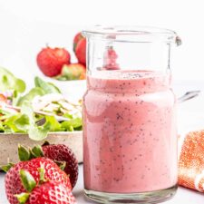 Fresh Strawberry Salad Dressing - Girl Gone Gourmet