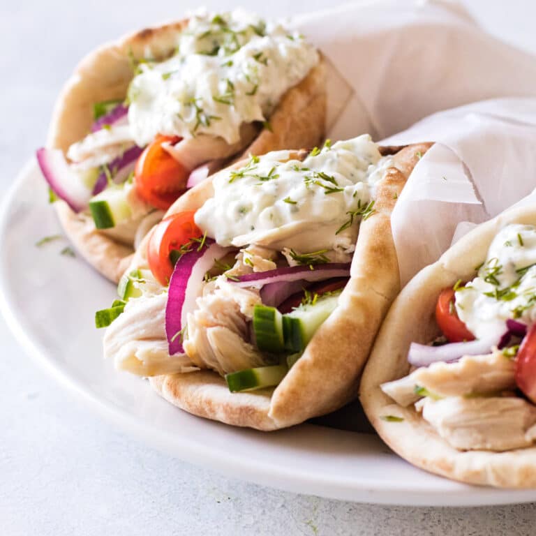 Easy Chicken Gyros (15 Minutes!) - Girl Gone Gourmet