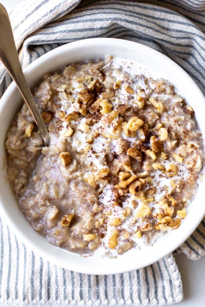 Maple Brown Sugar Oatmeal - Girl Gone Gourmet