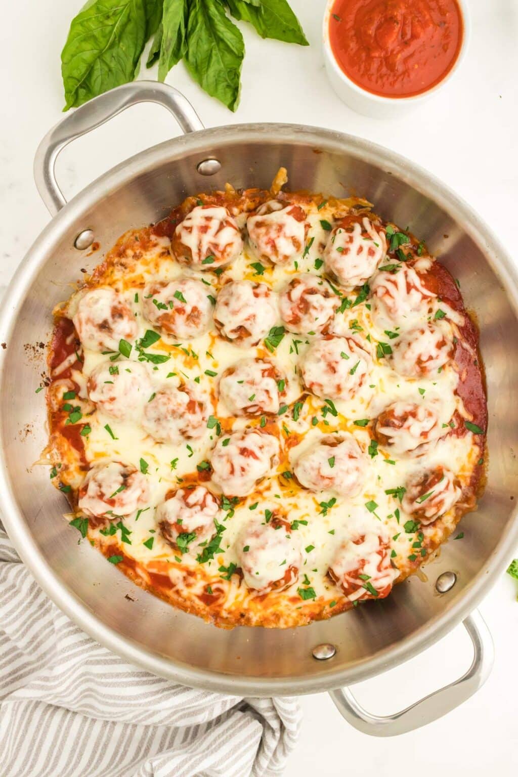 Cheesy Meatballs - Girl Gone Gourmet