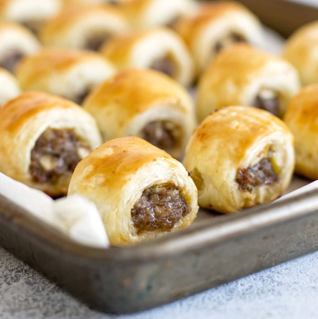 Sausage Rolls with Apple and Sage - Girl Gone Gourmet