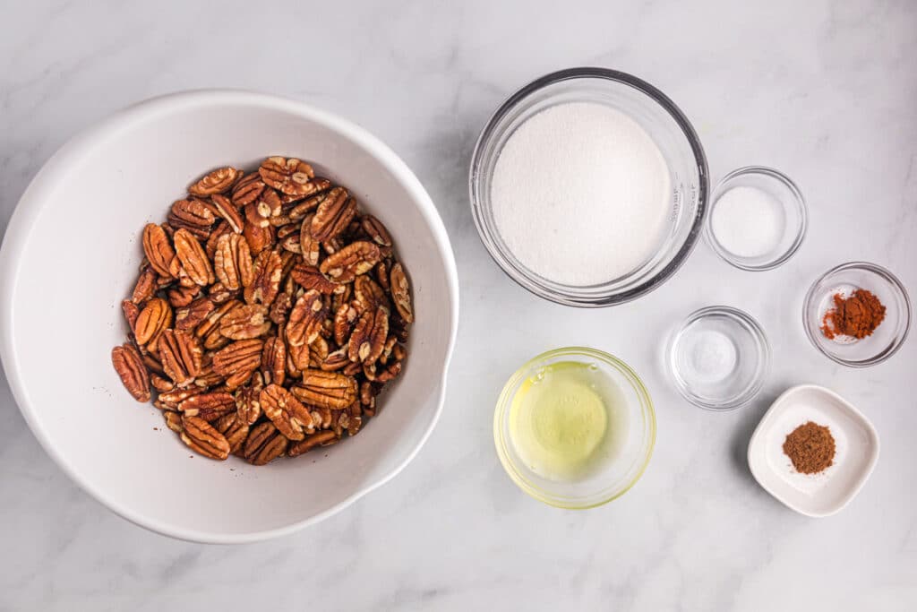 Holiday Spiced Candied Pecans - Girl Gone Gourmet