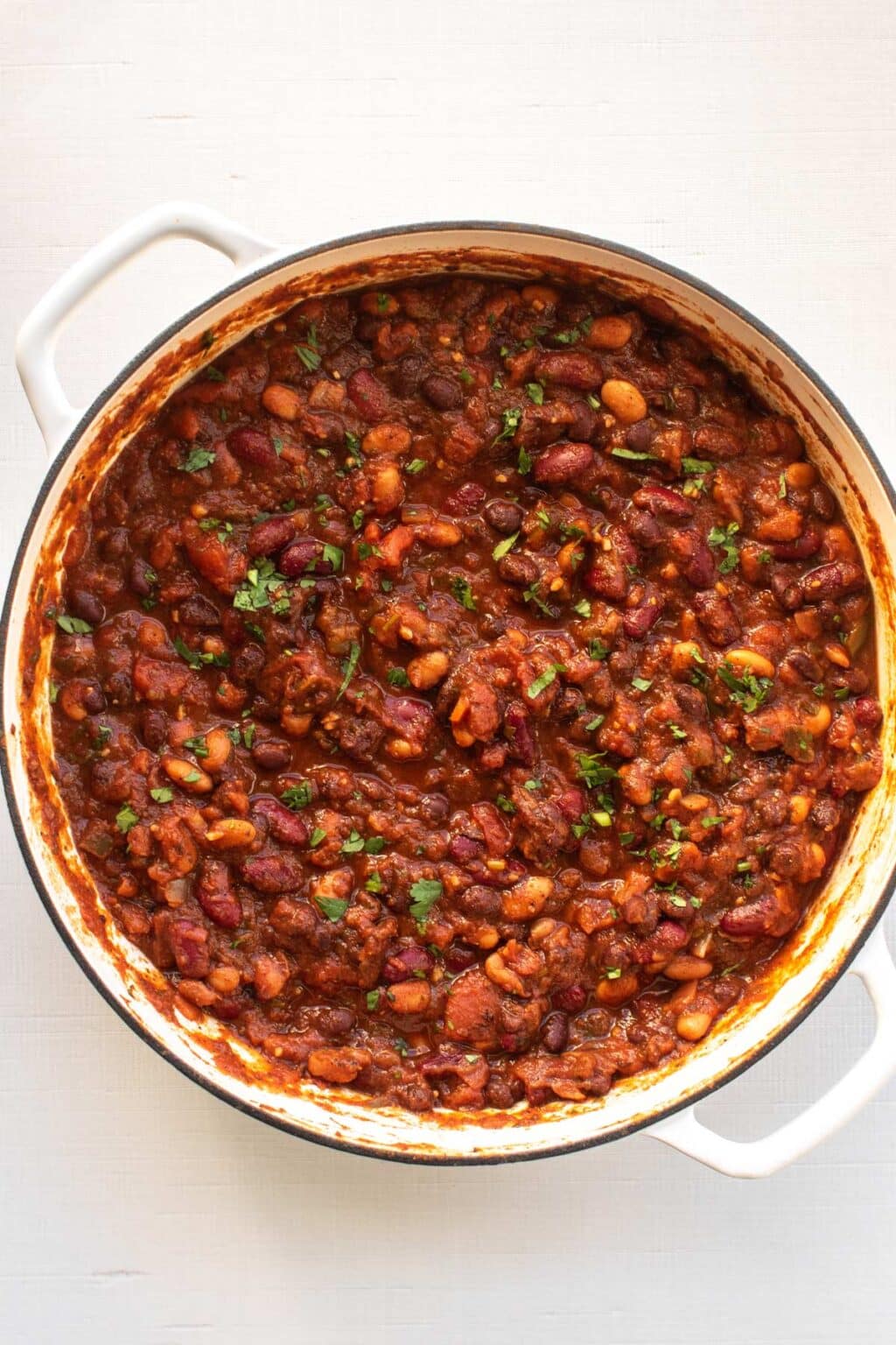 Three Bean Chili - Girl Gone Gourmet