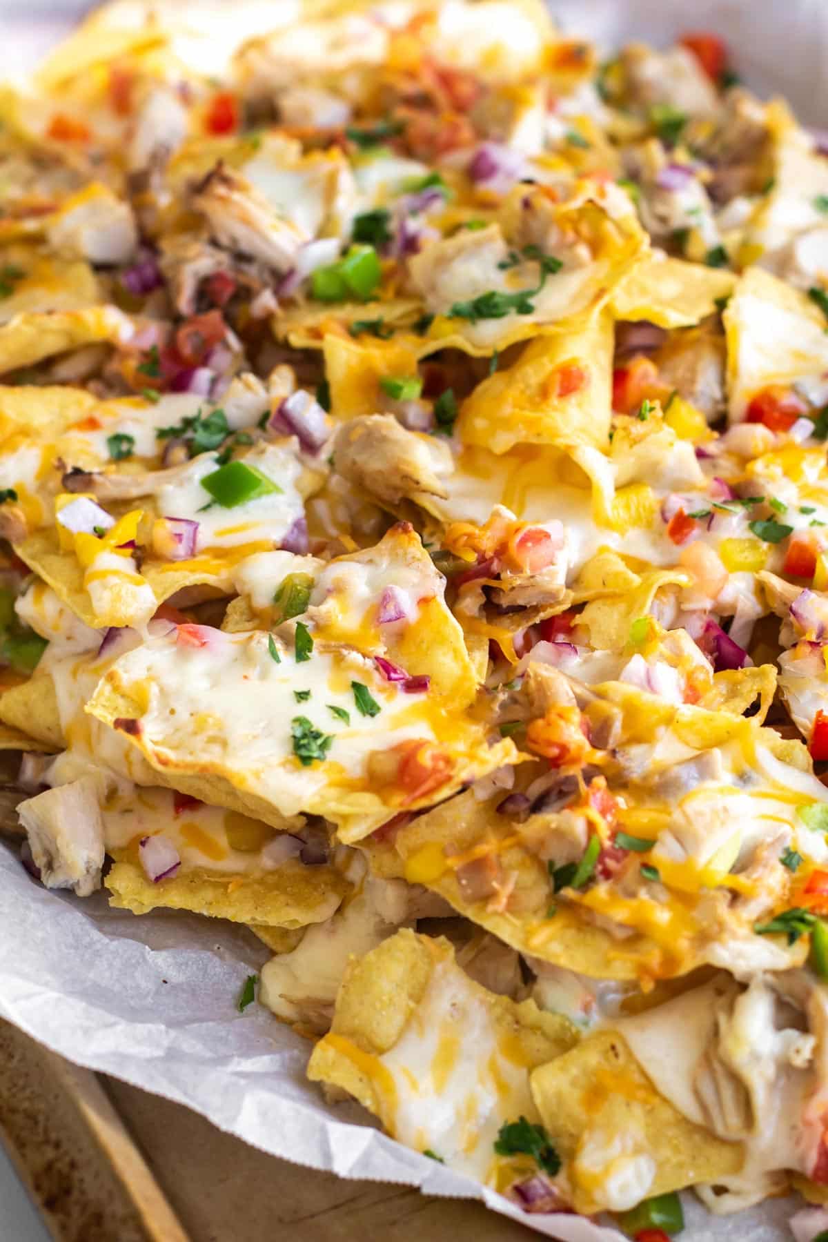Chicken Fajita Nachos - Girl Gone Gourmet
